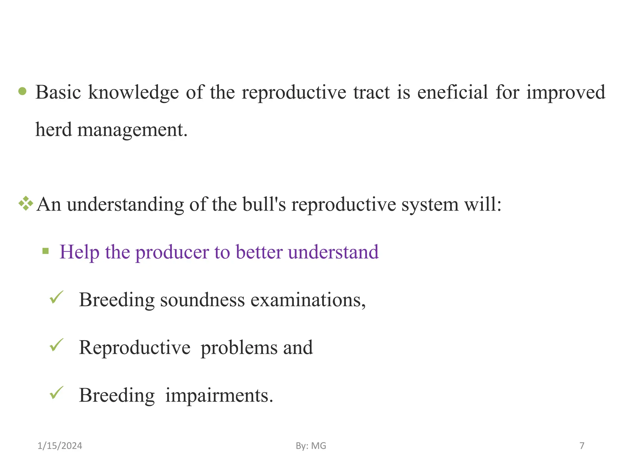 introduction to reproductive physiology of farm animals | PPTX