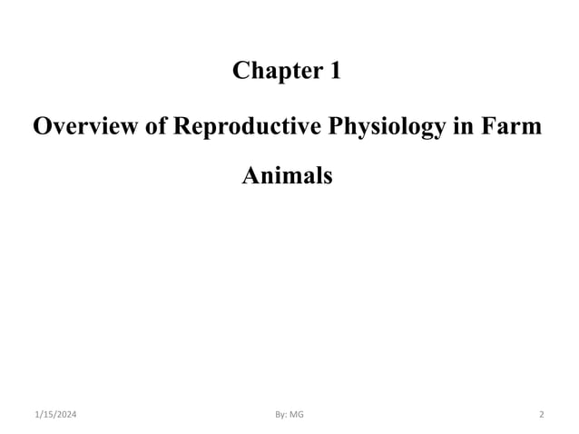 introduction to reproductive physiology of farm animals | PPTX ...