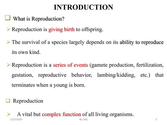 introduction to reproductive physiology of farm animals | PPTX ...