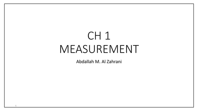 measurement units slideshow chapter one pdf | PPT