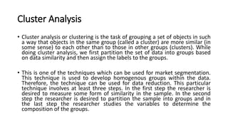 classification of various Multivariate techniques | PPTX