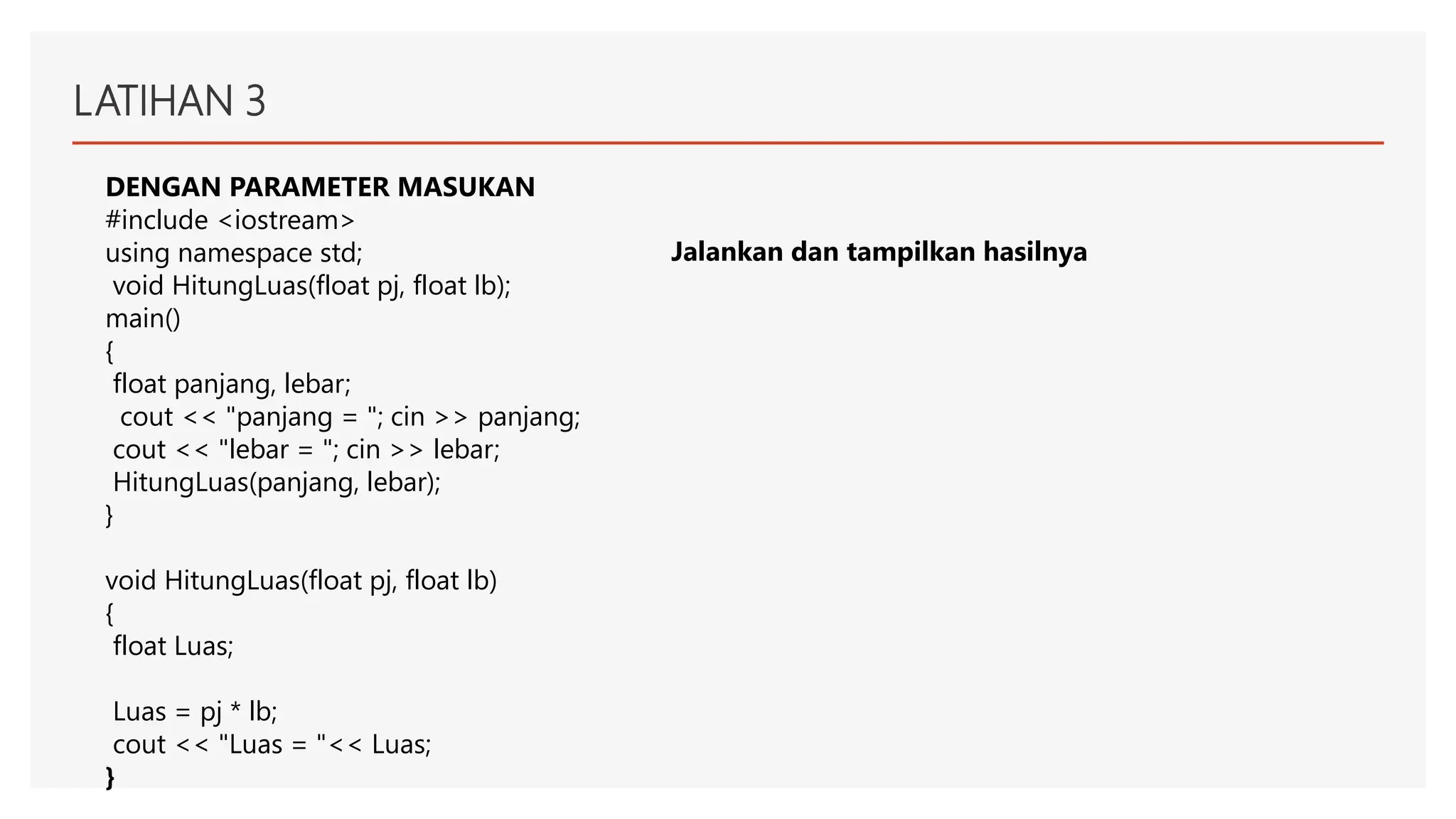 Penggunaan prosedur dan fungsi pada pemrograman c++ | PDF