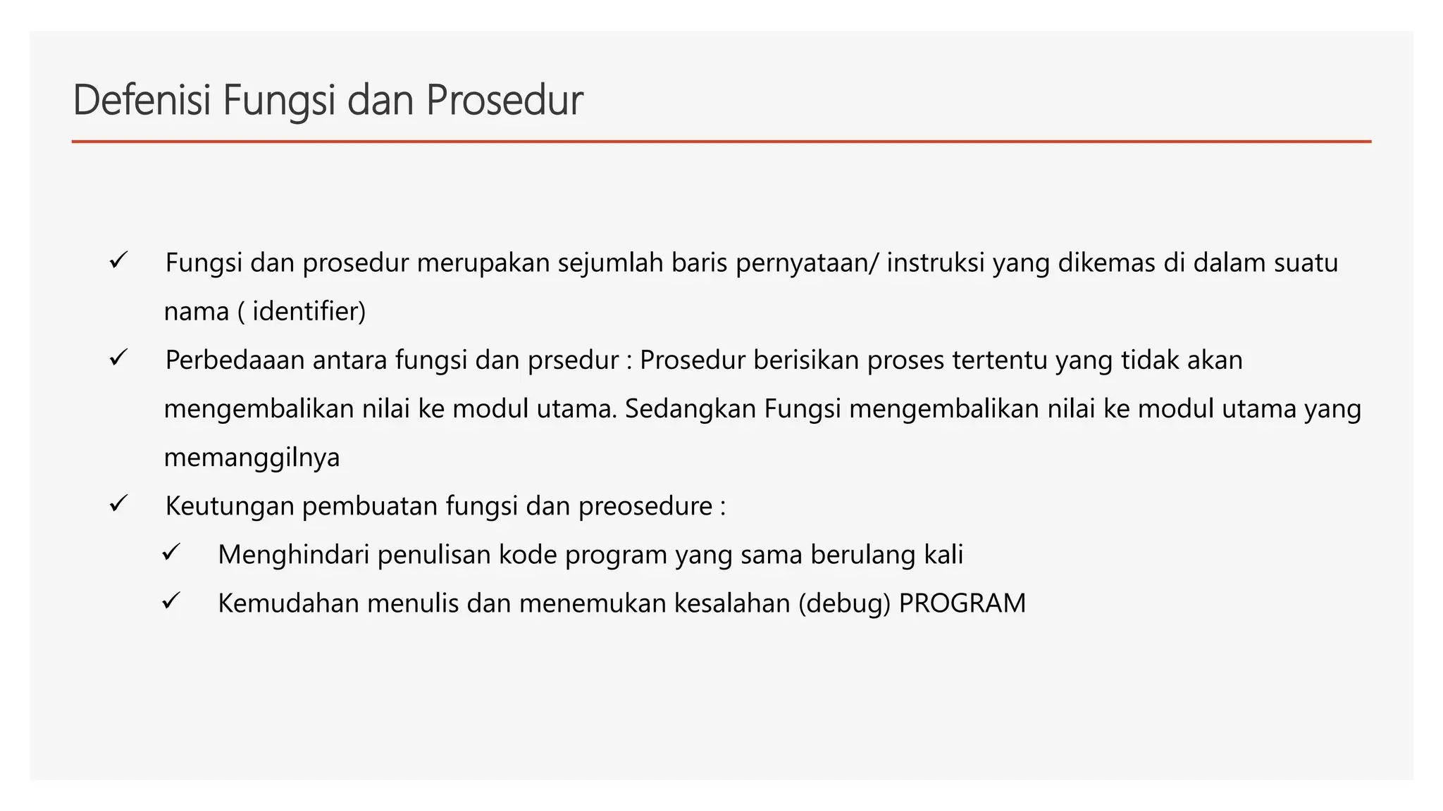 Penggunaan prosedur dan fungsi pada pemrograman c++ | PDF