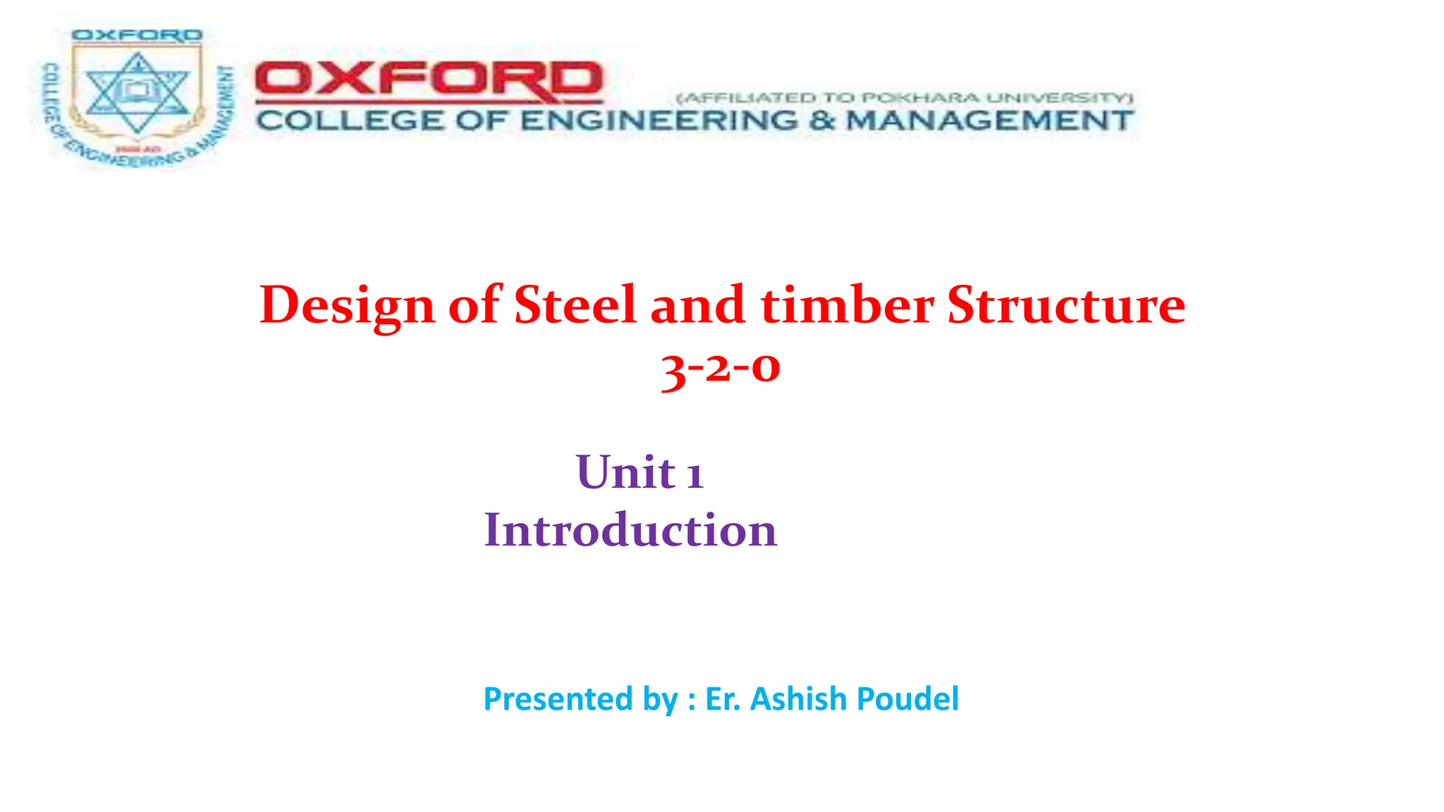 Design of steel and timber structures. Introduction | PPTX