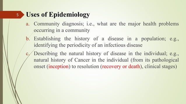 Principles and Methods of Epidemiologic Study | PPT