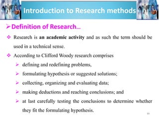 Introduction to Research Methodology for Information system | PPT