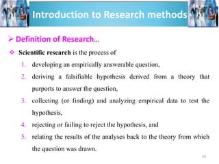 Introduction to Research Methodology for Information system | PPT