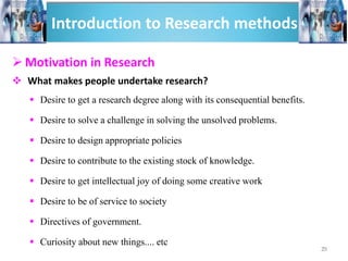 Introduction to Research Methodology for Information system | PPT