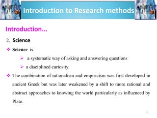 Introduction to Research Methodology for Information system | PPT