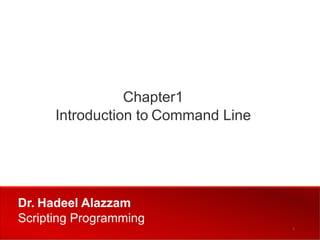 Chapter 1: Introduction to Command Line | PDF