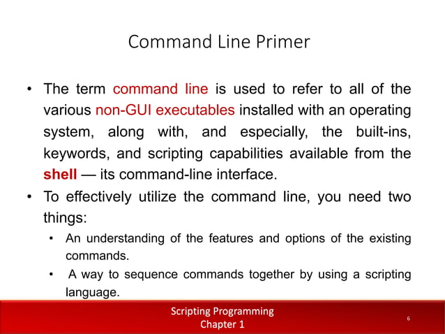 Chapter 1: Introduction to Command Line | PDF