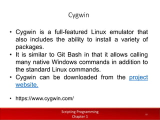 Chapter 1: Introduction to Command Line | PPTX