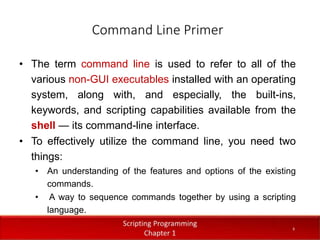 Chapter 1: Introduction to Command Line | PPTX