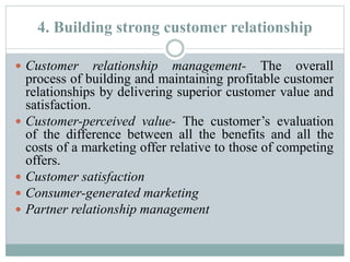 Chapte-1:The marketing process of strategy and value from strong ...