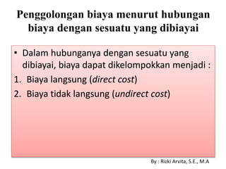 chapter 1 AKUNTANSI BIAYA DAN PENGERTIAN BIAYA | PPTX