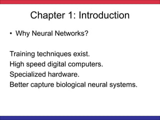 chapter one introduction to nueral networks | PPT