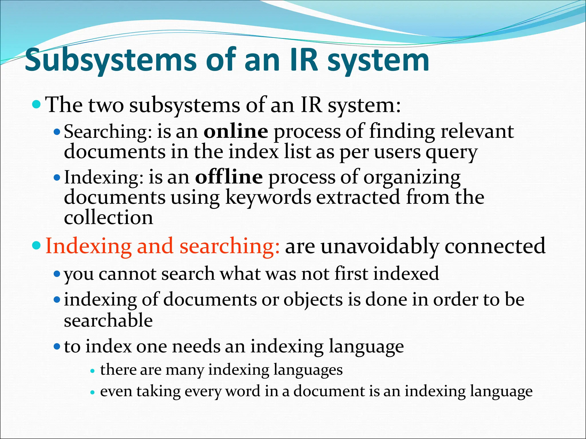 Chapter 1: Introduction to Information Storage and Retrieval | PDF