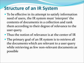 Chapter 1: Introduction to Information Storage and Retrieval | PDF