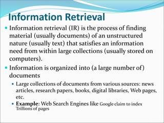 Chapter 1: Introduction to Information Storage and Retrieval | PDF