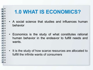 Microeconomic - Introduction to Economy.pptx | Economy | Business and ...
