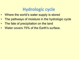 Chapter 1.pptx:INTRODUCTION TO HYDROLOGY | PPTX | Geography | Science