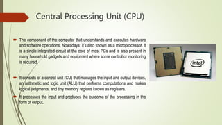 Types and components of computer systems | PPTX