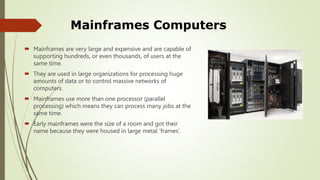 Types and components of computer systems | PPTX