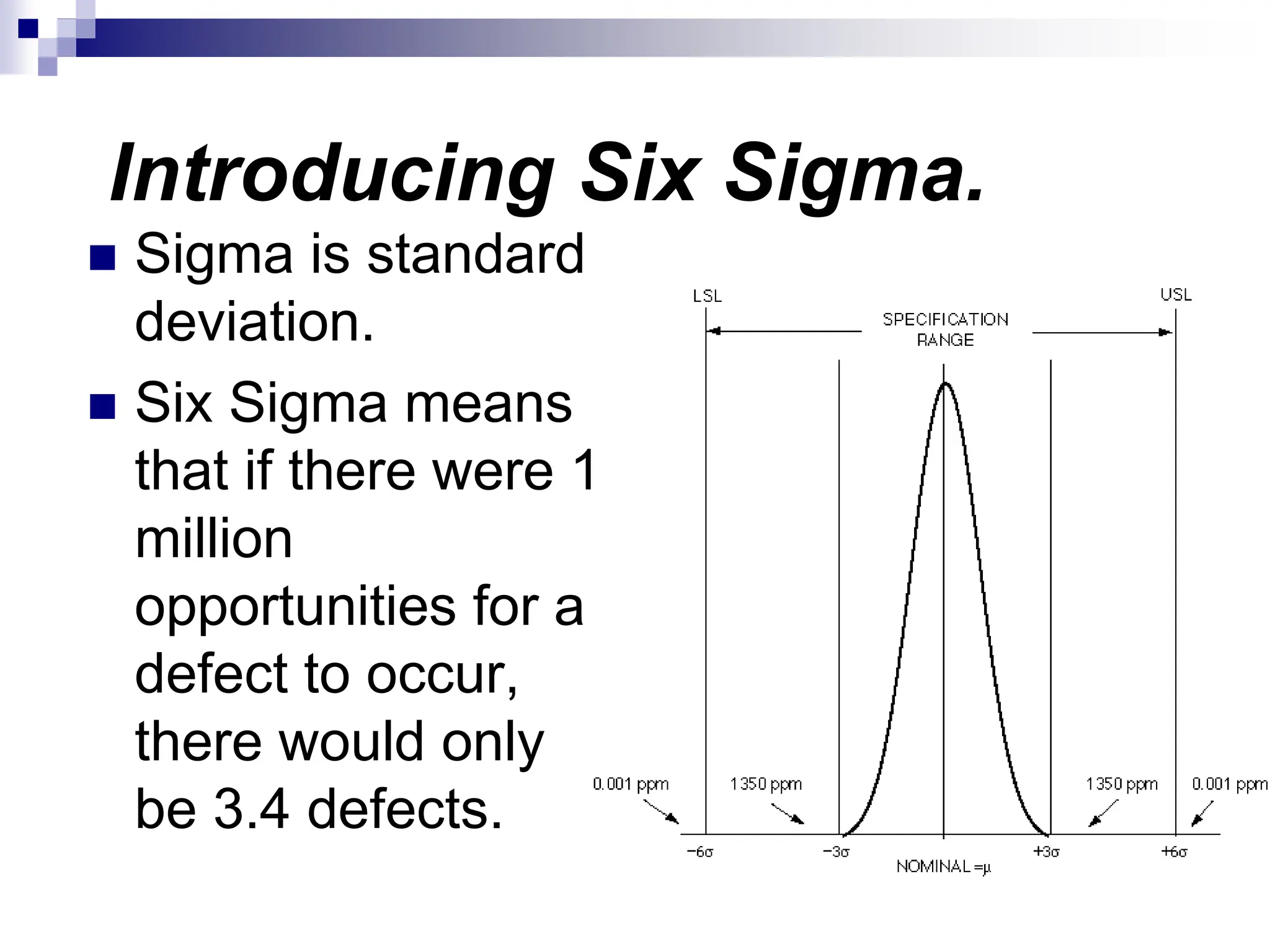 Introduction to Six Sigma , Chapter 1 to | PPT