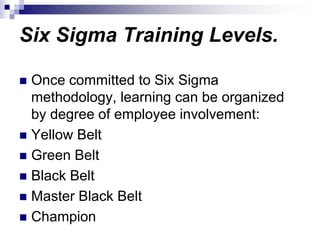 Introduction to Six Sigma , Chapter 1 to | PPT