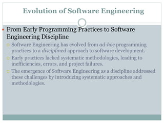 Chapter 1.pptxs Introduction to software Engineering | PPTX