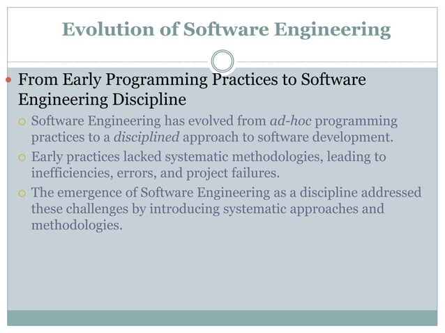 Chapter 1.pptxs Introduction to software Engineering | PPTX