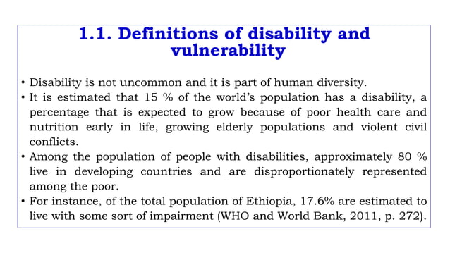 Chapter 1.pptx Inclusiveness Addis Ababa | PPTX | Medical Health