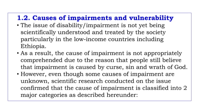 Chapter 1.pptx Inclusiveness Addis Ababa | PPTX | Medical Health