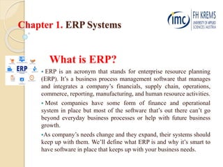 Computer softwere aplications ERP Systems. ERP.pptx