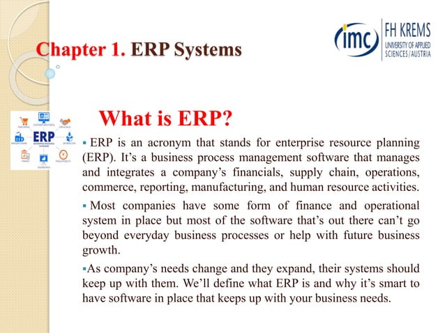 Computer softwere aplications ERP Systems. ERP.pptx