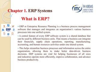 Computer softwere aplications ERP Systems. ERP.pptx