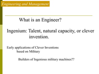 Engineering management and it's importance | PPT