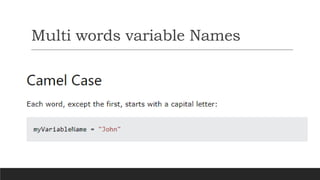 basic python part 1_powerpoint slideshare | PPTX
