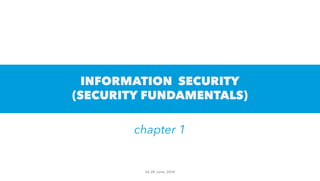 information security (security fundamental) | PPT