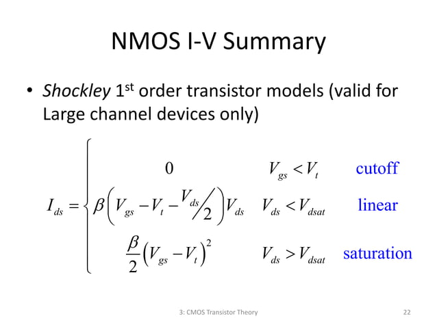 about mos transistors AND THEIR CHARACTERSTICS | PPTX | Consumer ...