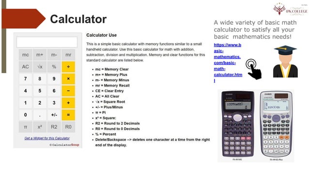 Chapter 1.pdf Basic Mathemathics and Order of operations | PPT