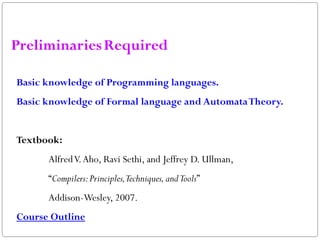 Chapter 1.pptx compiler design lecture note | PPTX