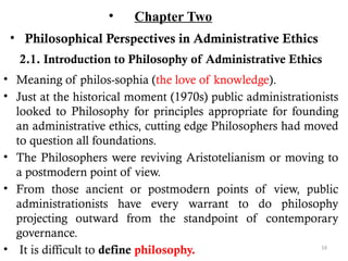 introduction to ethics on public administration | PPTX