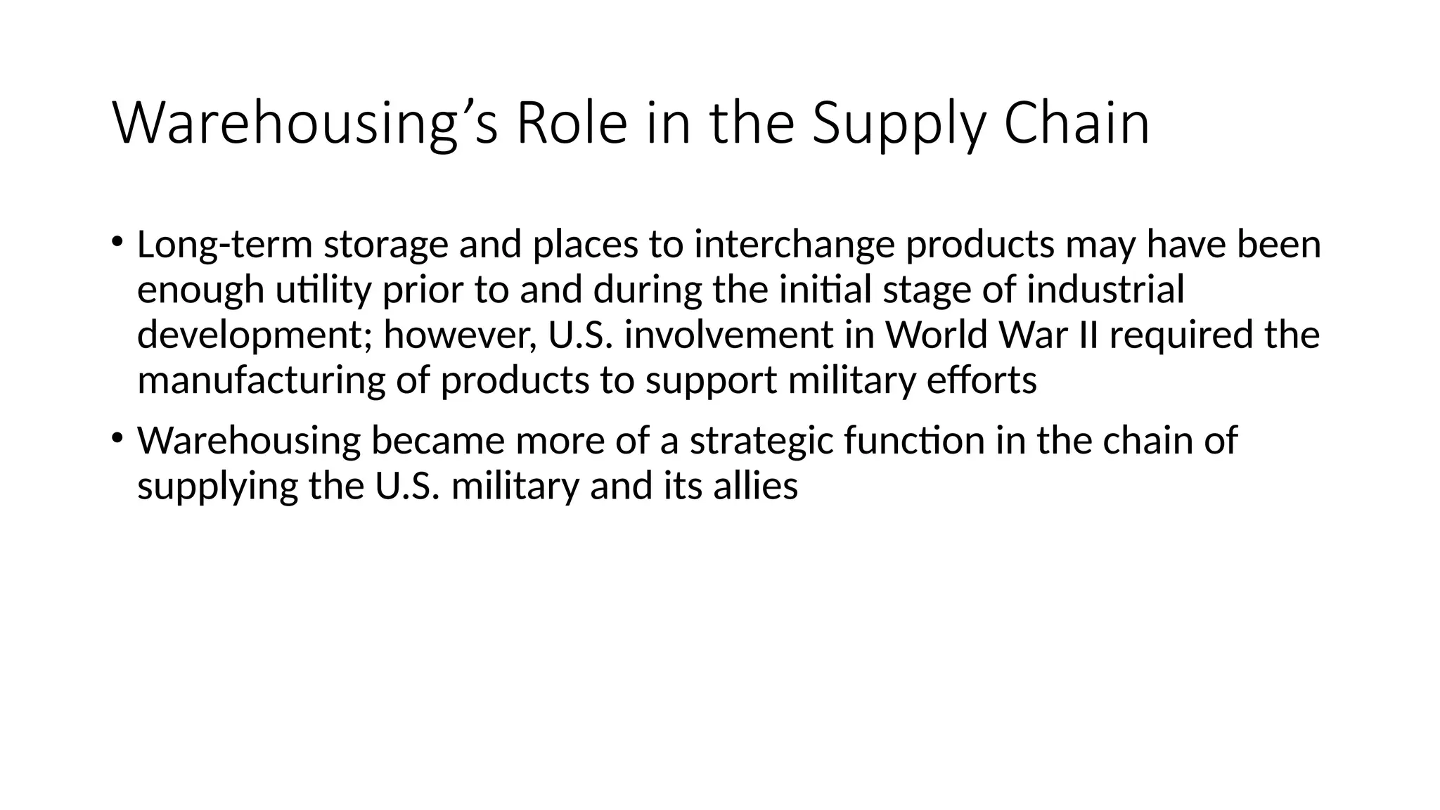 Chapter 1 warehousing supply chain and logistics management.pptx | Free ...