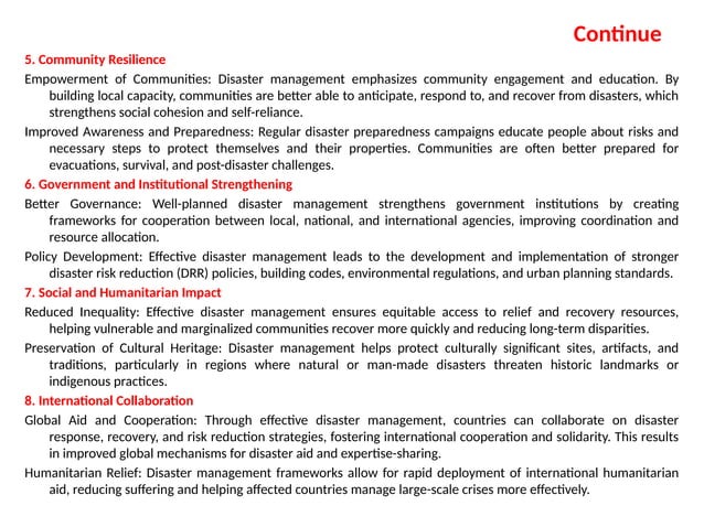 Chapter 1.Introduction to Disaster Management | PPT