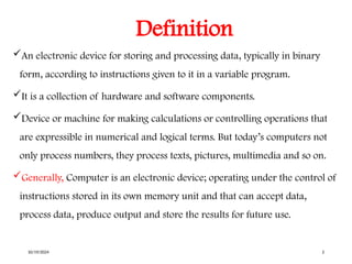 Introduction to computer In business Management | PPT