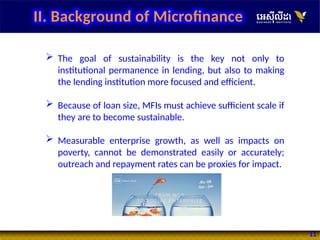 Introduction to microfinance is the reason why NGOs transform to ...