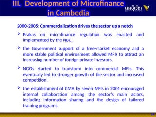 Introduction to microfinance is the reason why NGOs transform to ...