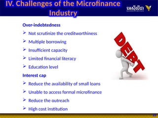 Introduction to microfinance is the reason why NGOs transform to ...