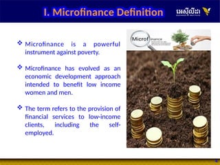 Introduction to microfinance is the reason why NGOs transform to ...
